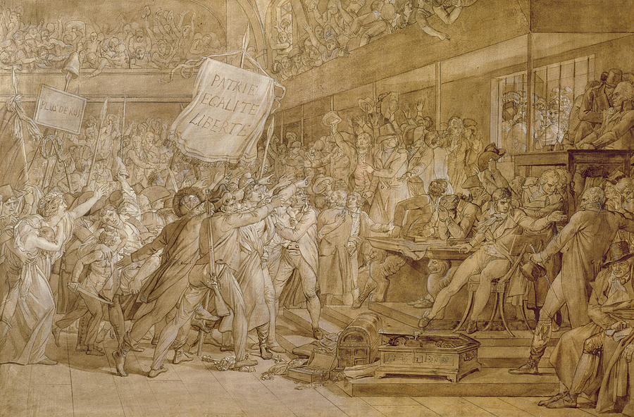 The People of Paris Storm the Tuileries Painting by Francois Pascal ...