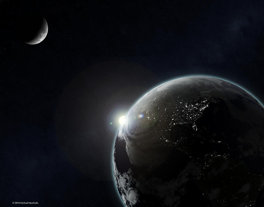 Third Rock Plus One Digital Art by Michael Manfredo