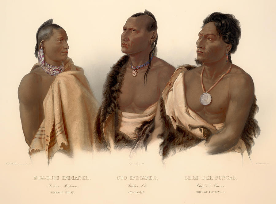 Three Different Indian Tribes Painting by Mountain Dreams - Pixels