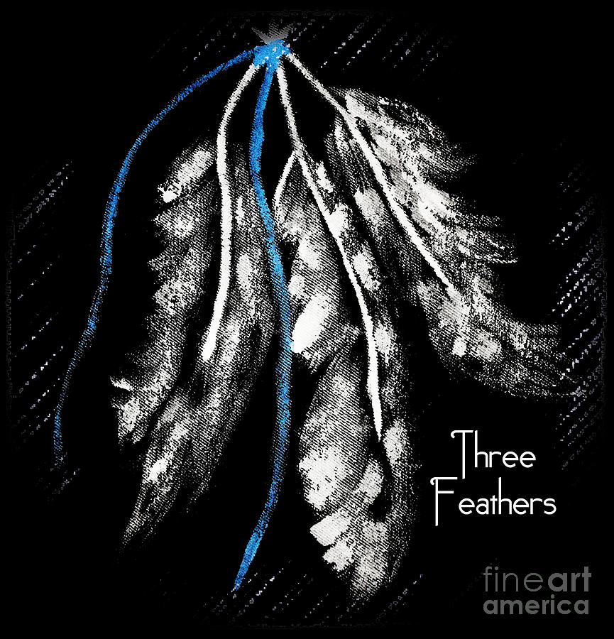 Three Feathers the Trinity Photograph by Eva Thomas
