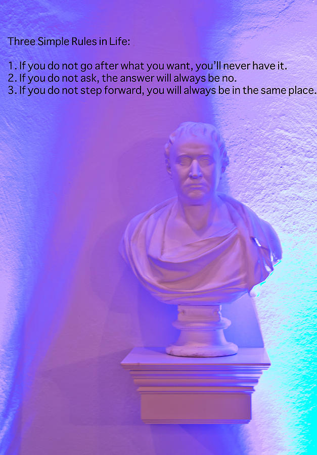 Three Simple Rules Photograph by Alex Art Ireland - Pixels