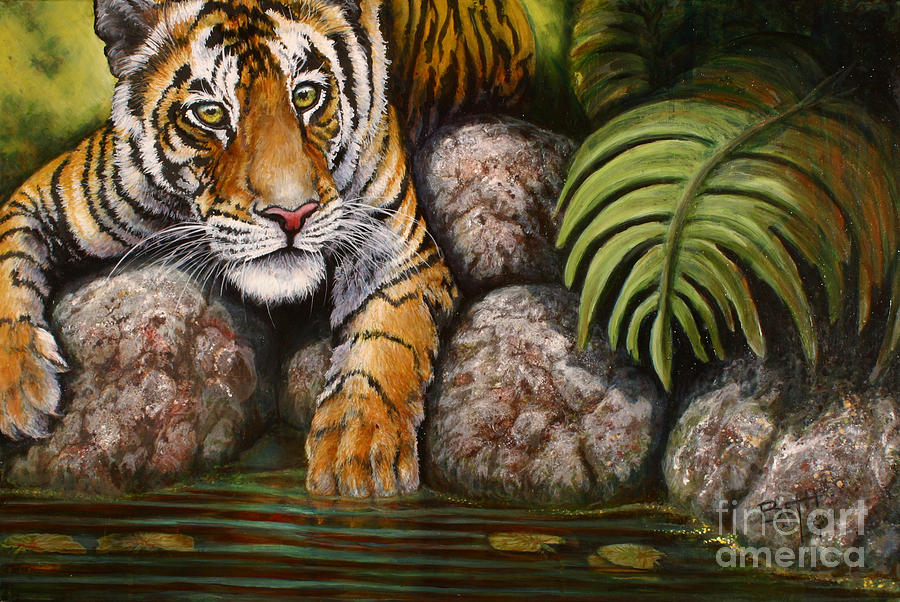Tiger Painting by Beth Gramith | Pixels