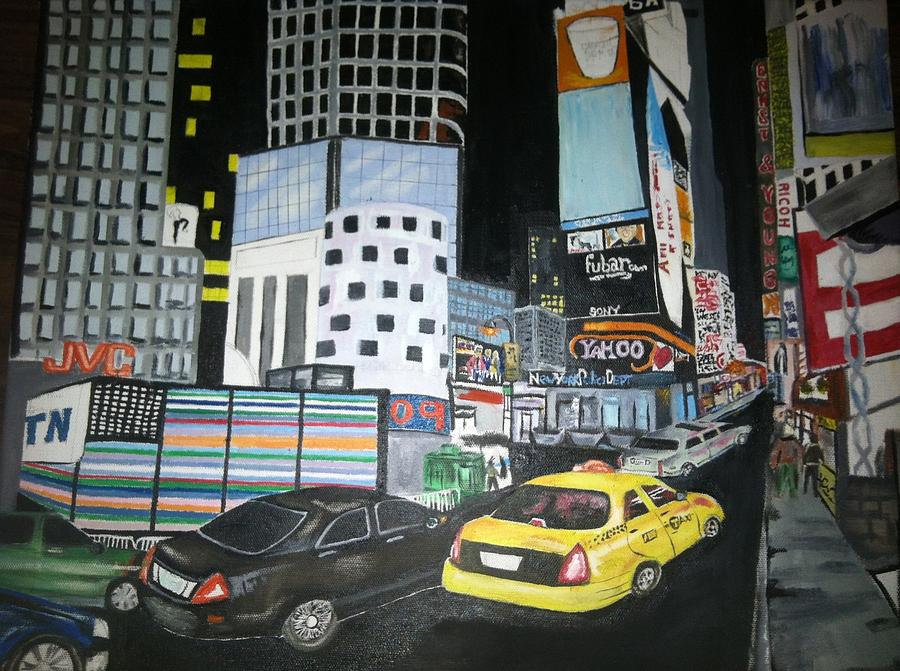 Time square Painting by Kenneth Blane - Fine Art America