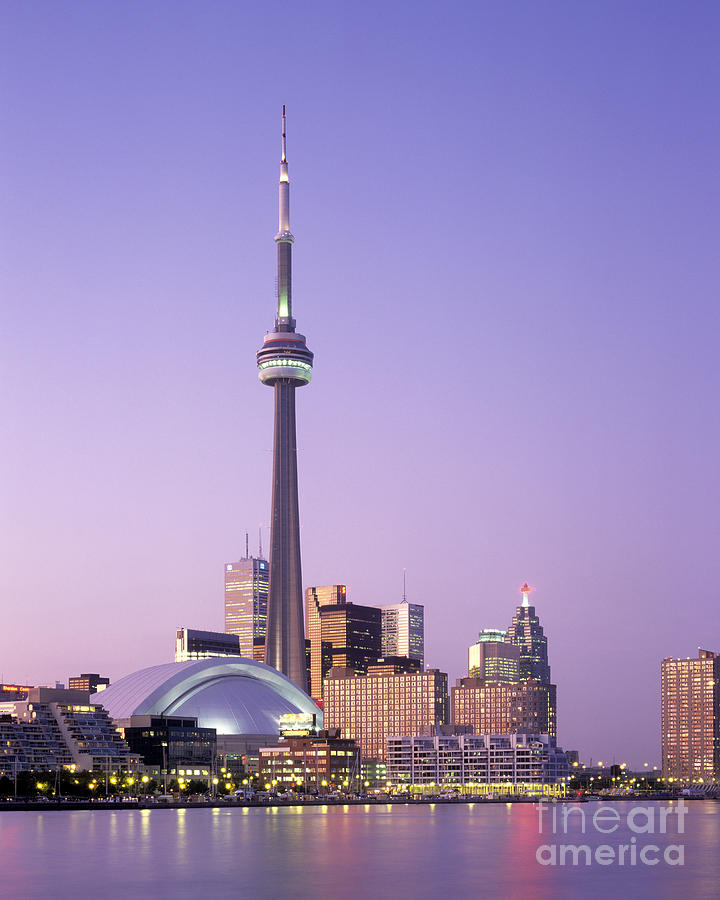 Toronto evening Photograph by Derek Croucher - Fine Art America