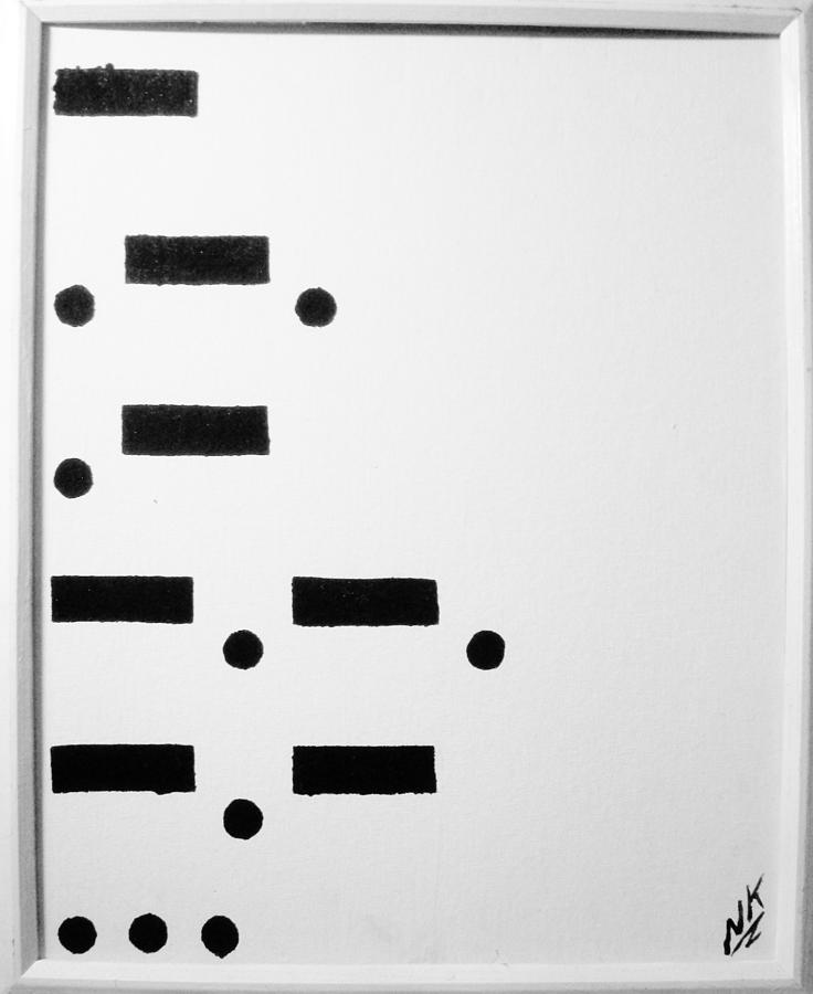 TRACKS MORSE Code #1 Painting by Nevets Killjoy | Fine Art America