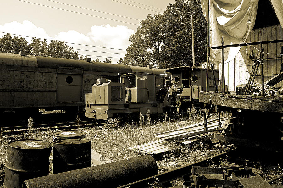 Train bone yard Photograph by Chris Mcmannes | Fine Art America