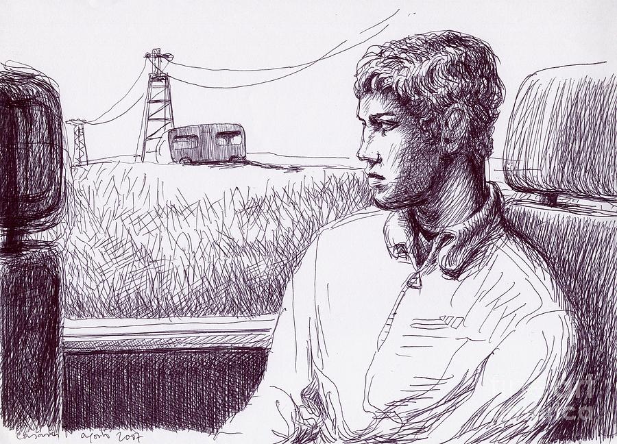 Train Window Painting by Line Arion - Pixels