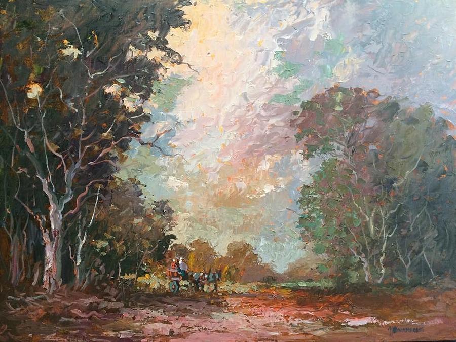 Tranquility3 Painting by Koos Bronkhorst - Fine Art America