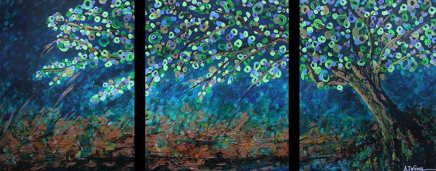Tree Piece 3 Painting by AJ Warren - Fine Art America