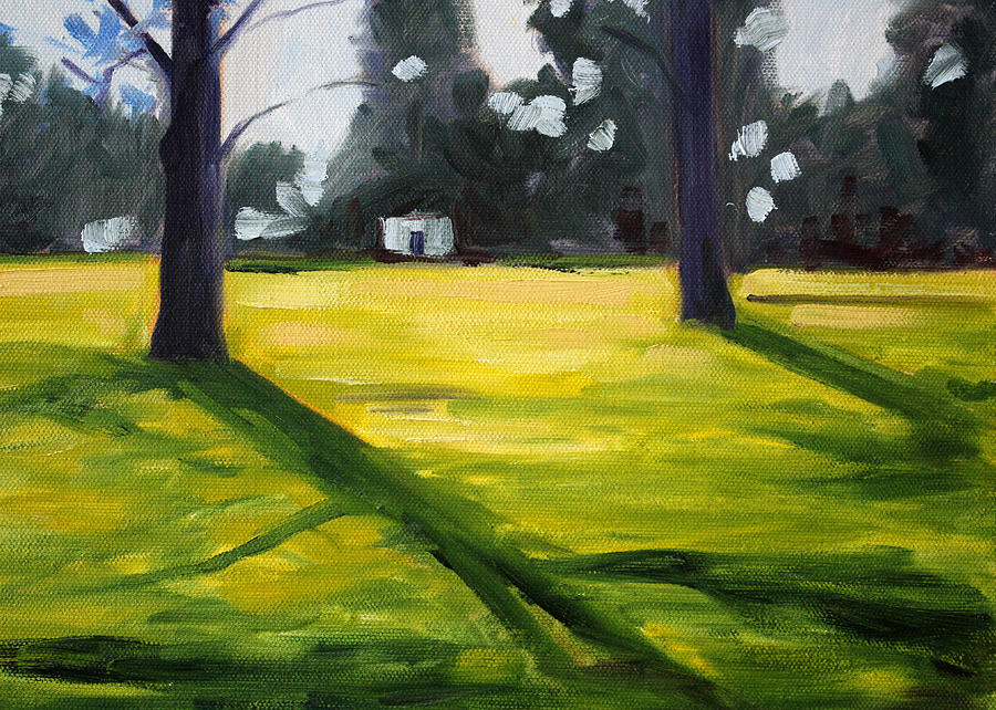 Tree Shadows Painting by Nancy Merkle - Fine Art America