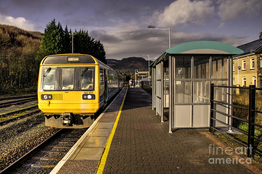 Treherbert Station Photograph by Rob Hawkins - Fine Art America