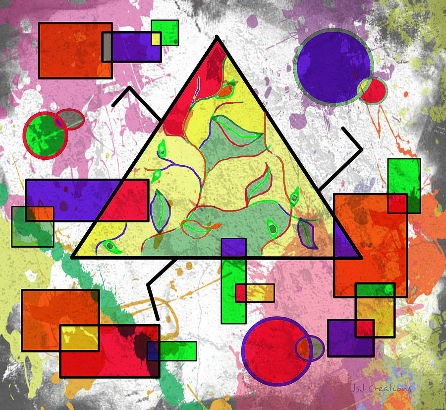 Triangle Digital Art by Jan Artist - Fine Art America