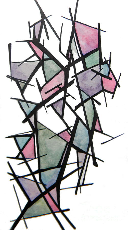 Triangles Painting by Ashley Grebe - Fine Art America