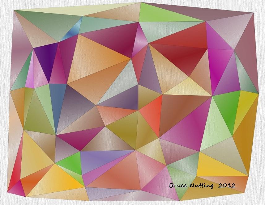 Triangles Painting by Bruce Nutting - Fine Art America