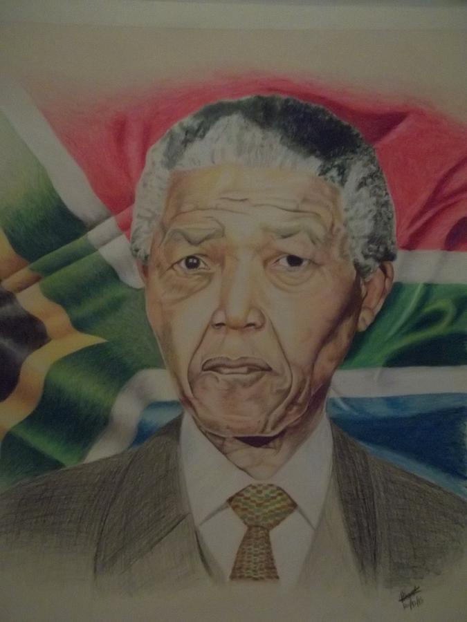 Tribute to Mandela Drawing by Aaron Crooks - Pixels