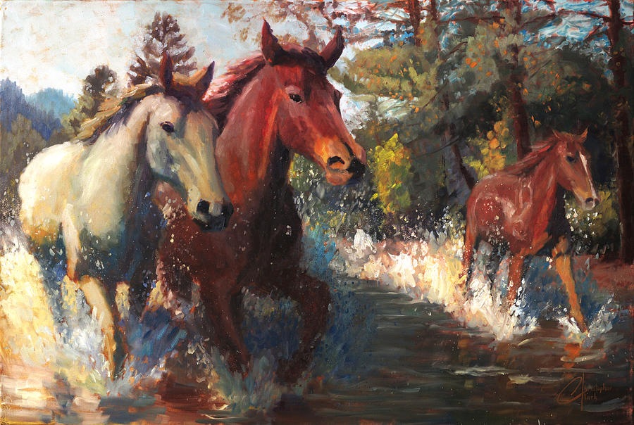 Trifecta Painting by Christopher Clark - Fine Art America