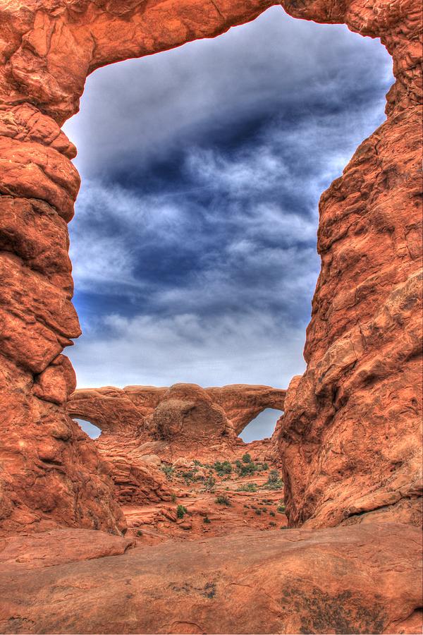 Triple Arch, Arches N.P. Utah Photograph by Douglas Settle - Fine Art ...