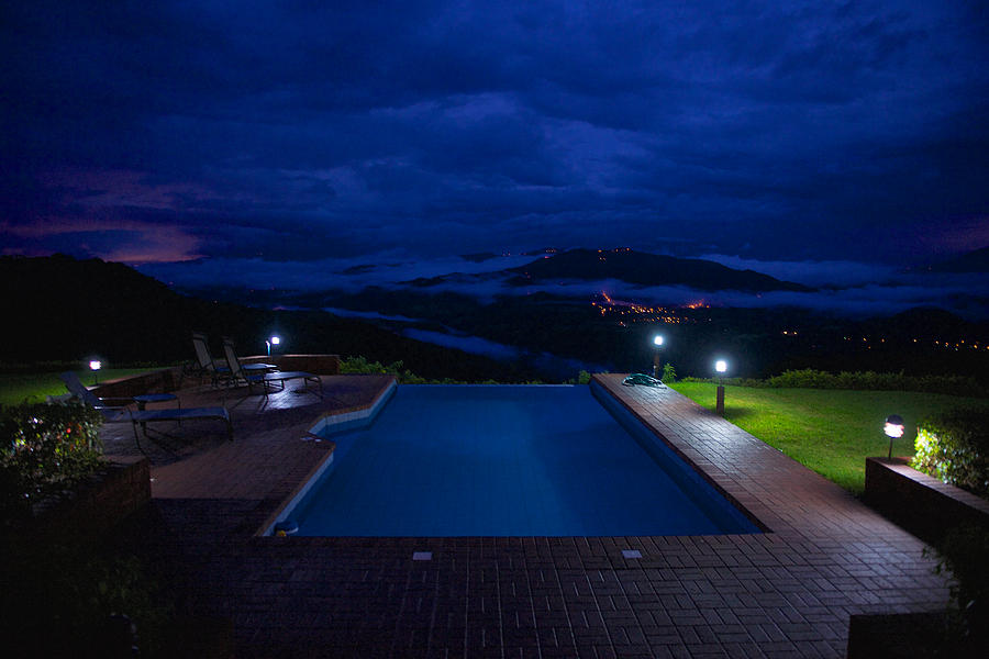 Twilight Pool Photograph by Peter Boyer - Fine Art America