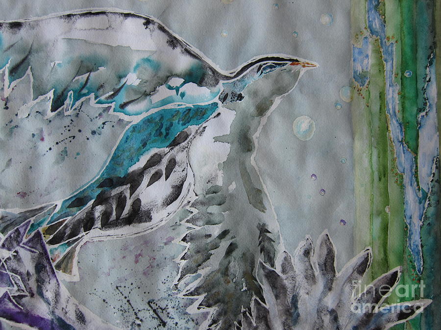 Two Crows Painting by Lisa Genest - Fine Art America