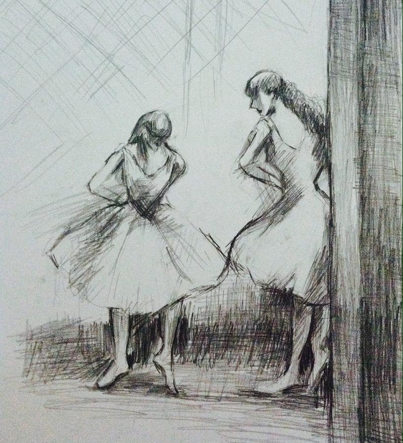 Two dancer Drawing by Hae Kim - Fine Art America