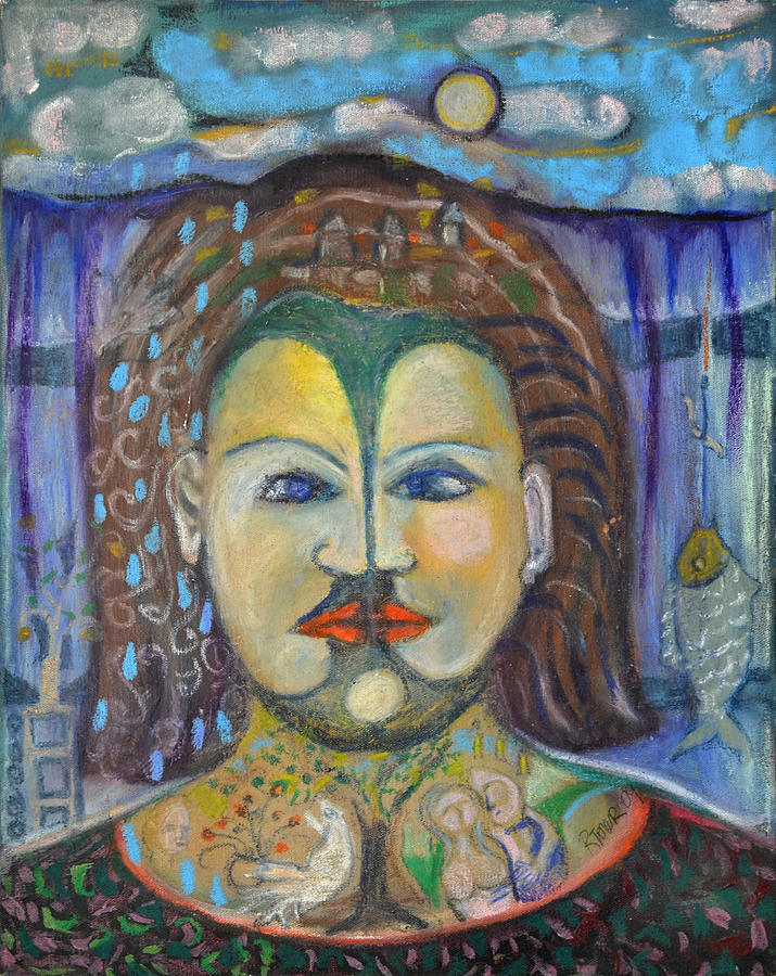 Two Faced Pastel by Robin Toler - Pixels