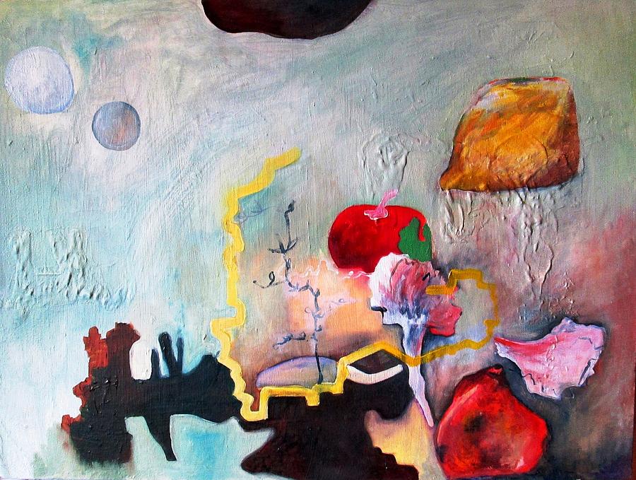 Two Moons Painting by Zahn Rust - Fine Art America