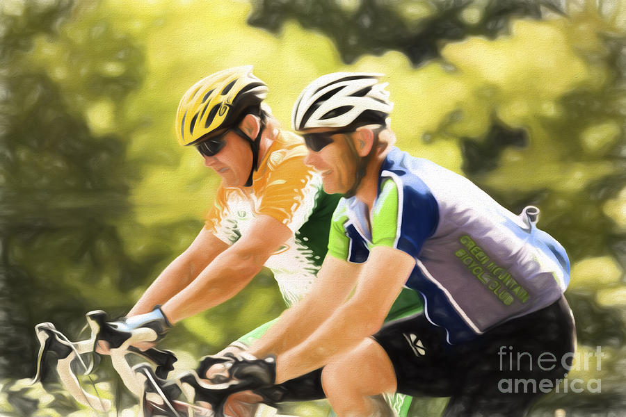 Two Racing Cyclists Photograph by Jan Tyler - Fine Art America
