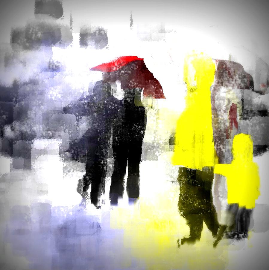 Two Raincoats Painting by Jessica Wright - Fine Art America