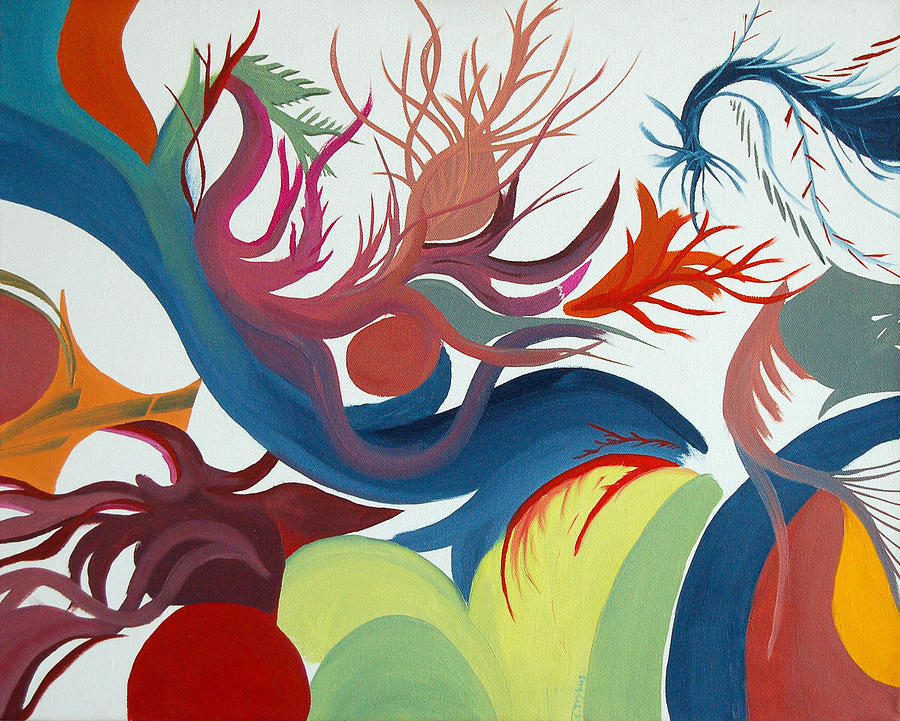 Underwater Struggle Painting by Eric Trybus - Pixels