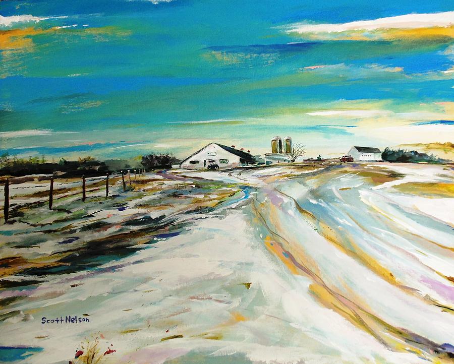 Unexpected Dusting Sutton MA Painting by Scott Nelson - Fine Art America