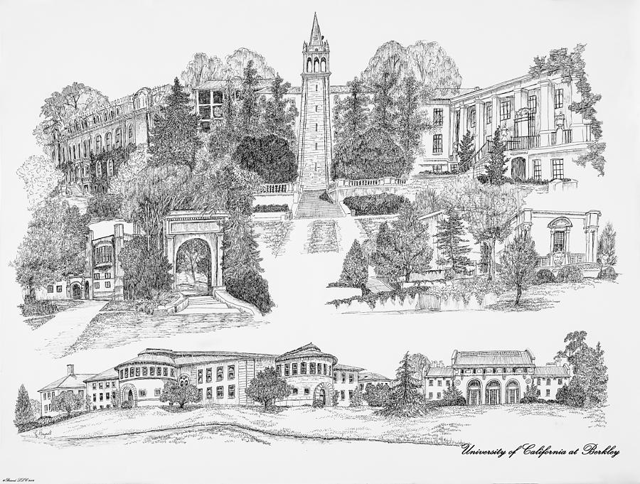 University of California at Berkeley Digital Art by Jessica Bryant - Pixels