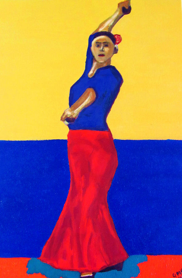 Unnamed Flamenco Dancer Painting by Greg Mason Burns - Fine Art America