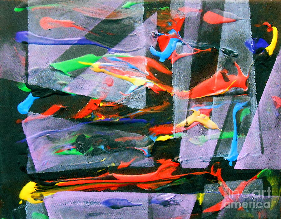 Air Raid Painting by E Dan Barker