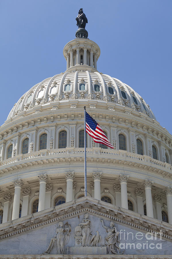 US Capitol building dome Photograph by B Christopher - Fine Art America