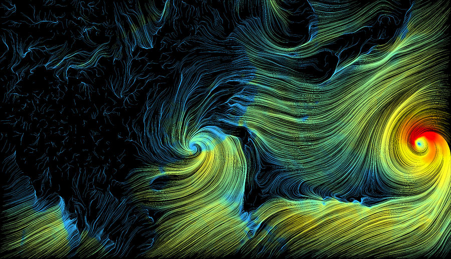 Usagi Wind Visualization - Series 13 Digital Art by Max Lo - Pixels