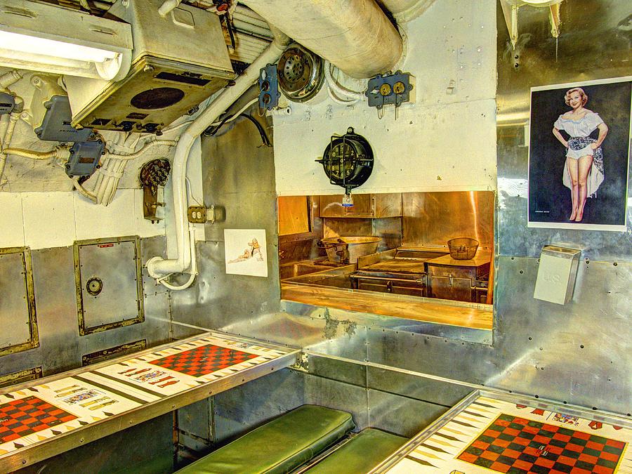 USS Batfish Mess Room 4 Photograph by John Straton