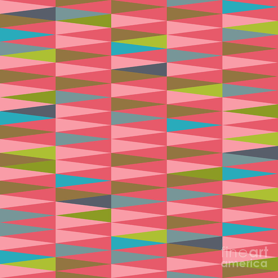 Vector Abstract Geometric Triangle Digital Art by Babayuka - Fine Art ...