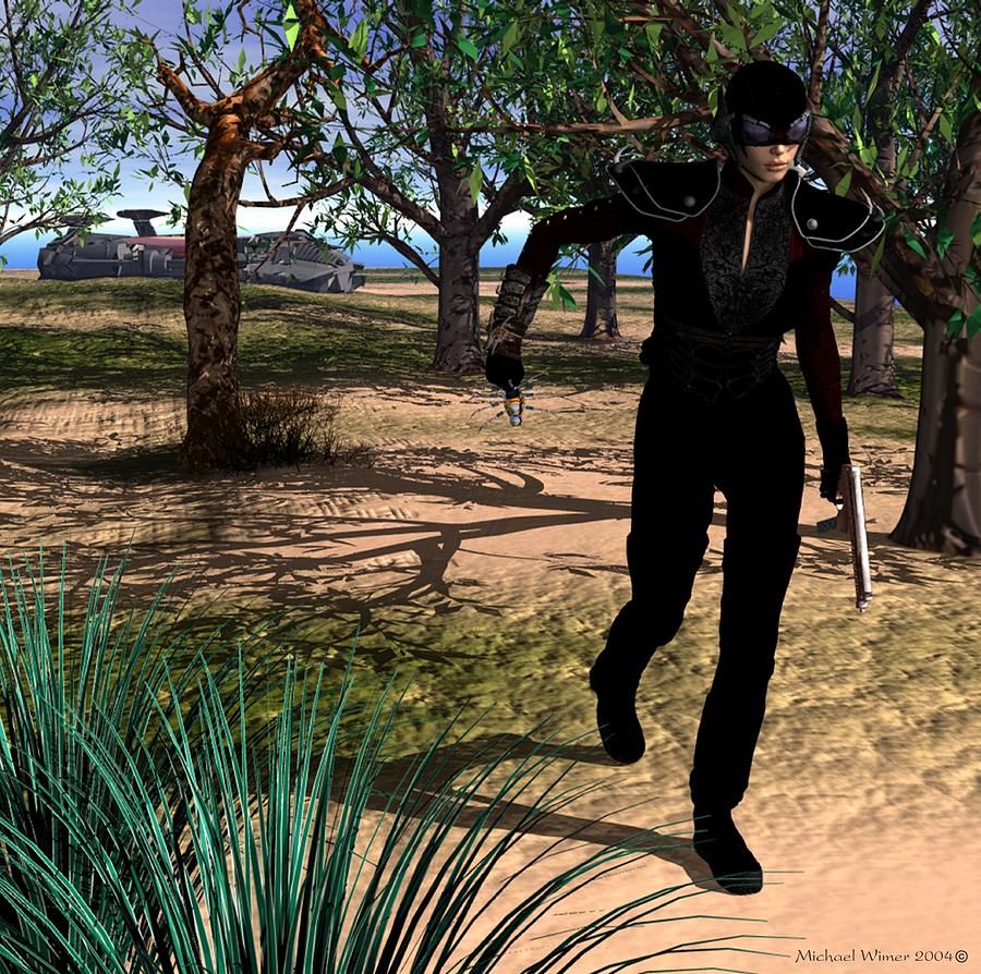 Veronica Places a Spy Bot Digital Art by Michael Wimer | Fine Art America