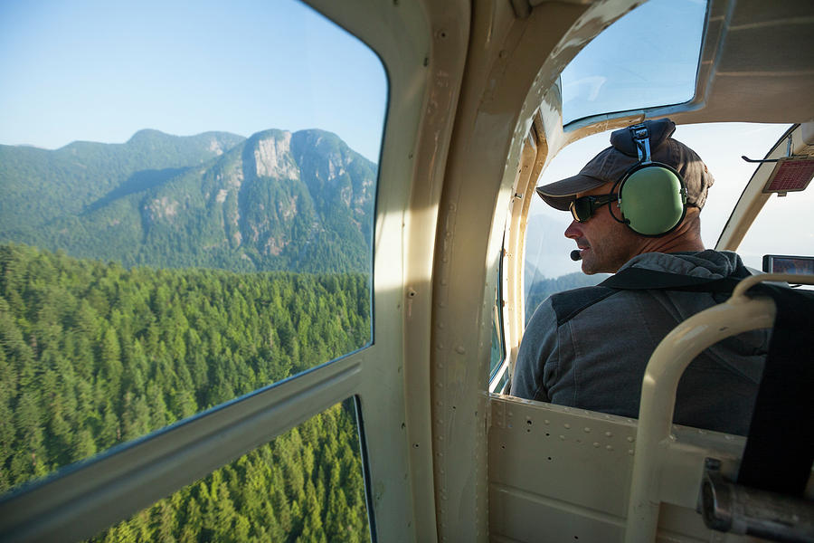 View Inside Helicopter Flying Photograph by Christopher Kimmel - Pixels