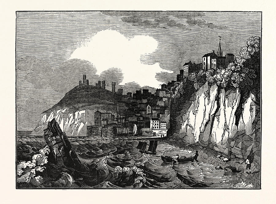 View Of Tenby, Pembrokeshire Drawing by Litz Collection - Fine Art America