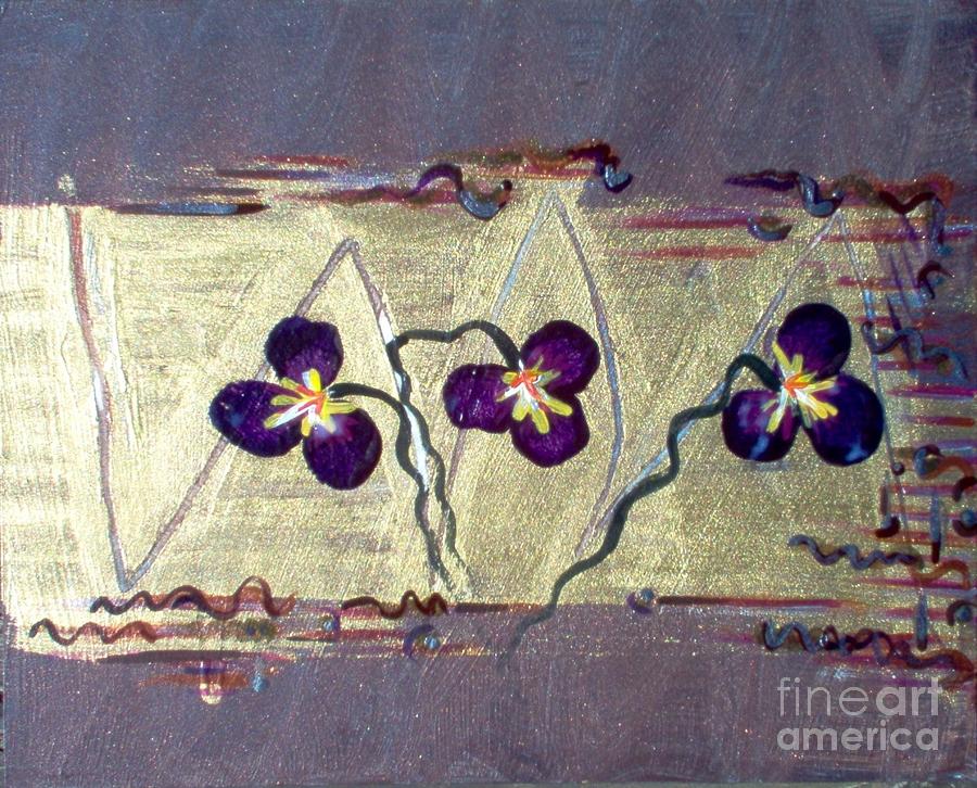 Violets dance Painting by L Cecka - Fine Art America