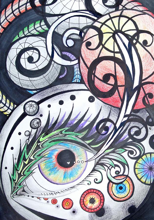 Vision Drawing by Jen Santa - Fine Art America