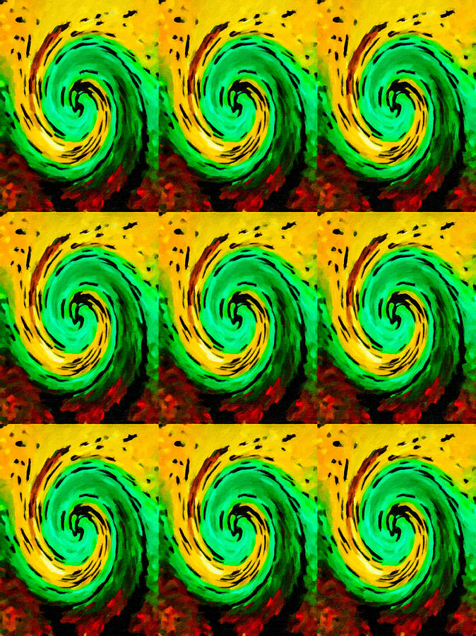 Vortex Abstract Background 1 Painting by Jeelan Clark - Fine Art America