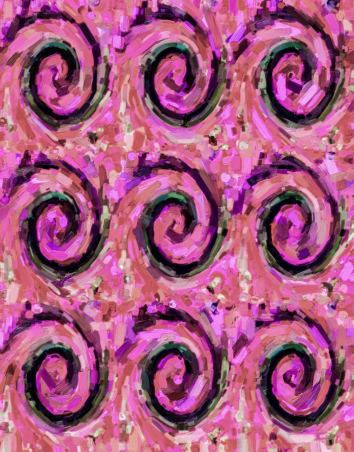 Vortex Abstract Background 13 Painting by Jeelan Clark - Fine Art America