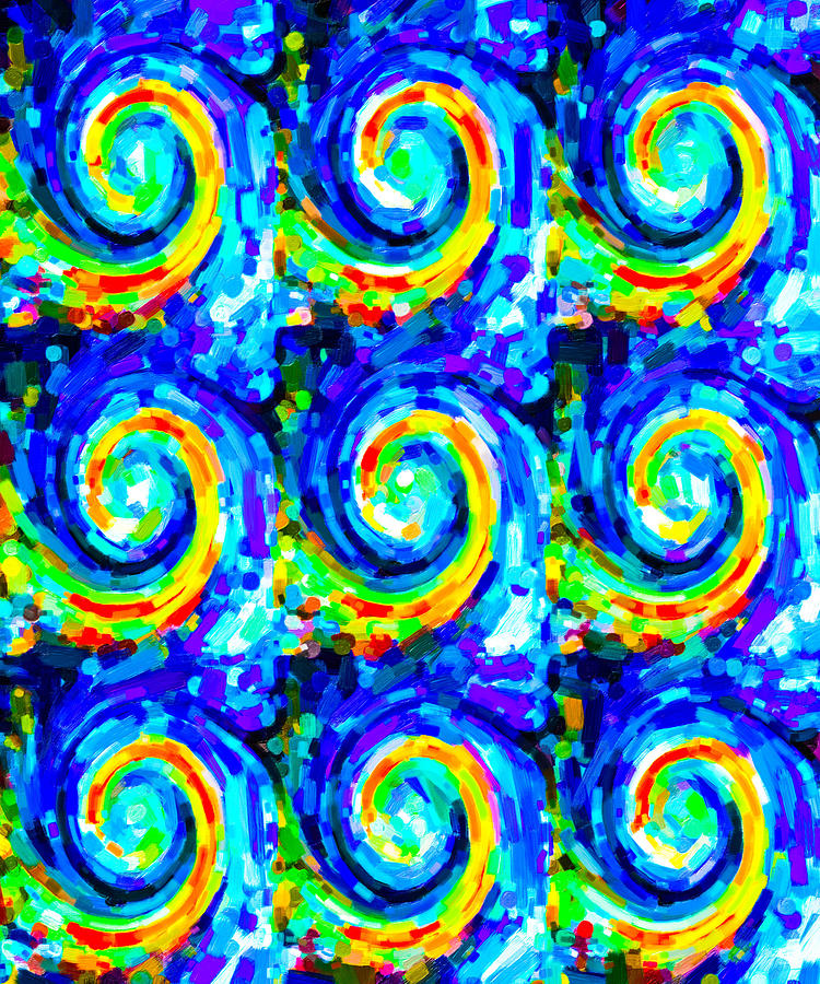 Vortex Abstract Background 17 Painting by Jeelan Clark | Fine Art America