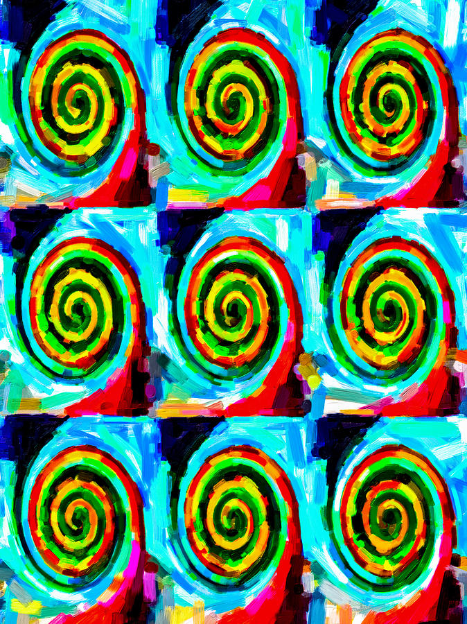 Vortex Abstract Background 20 Painting by Jeelan Clark - Fine Art America