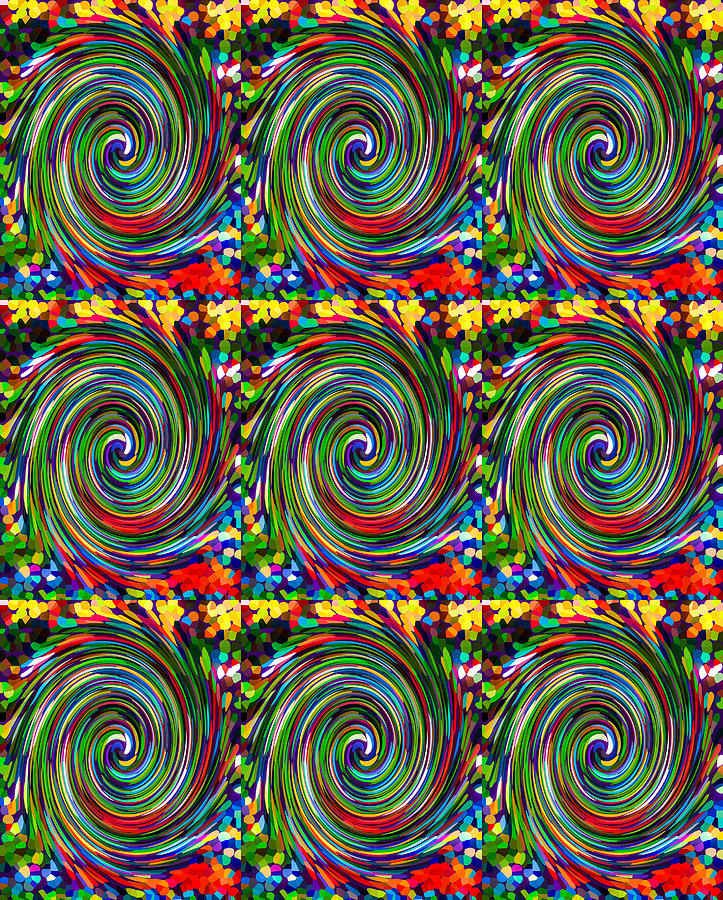 Vortex Abstract Background 4 Painting by Jeelan Clark - Fine Art America