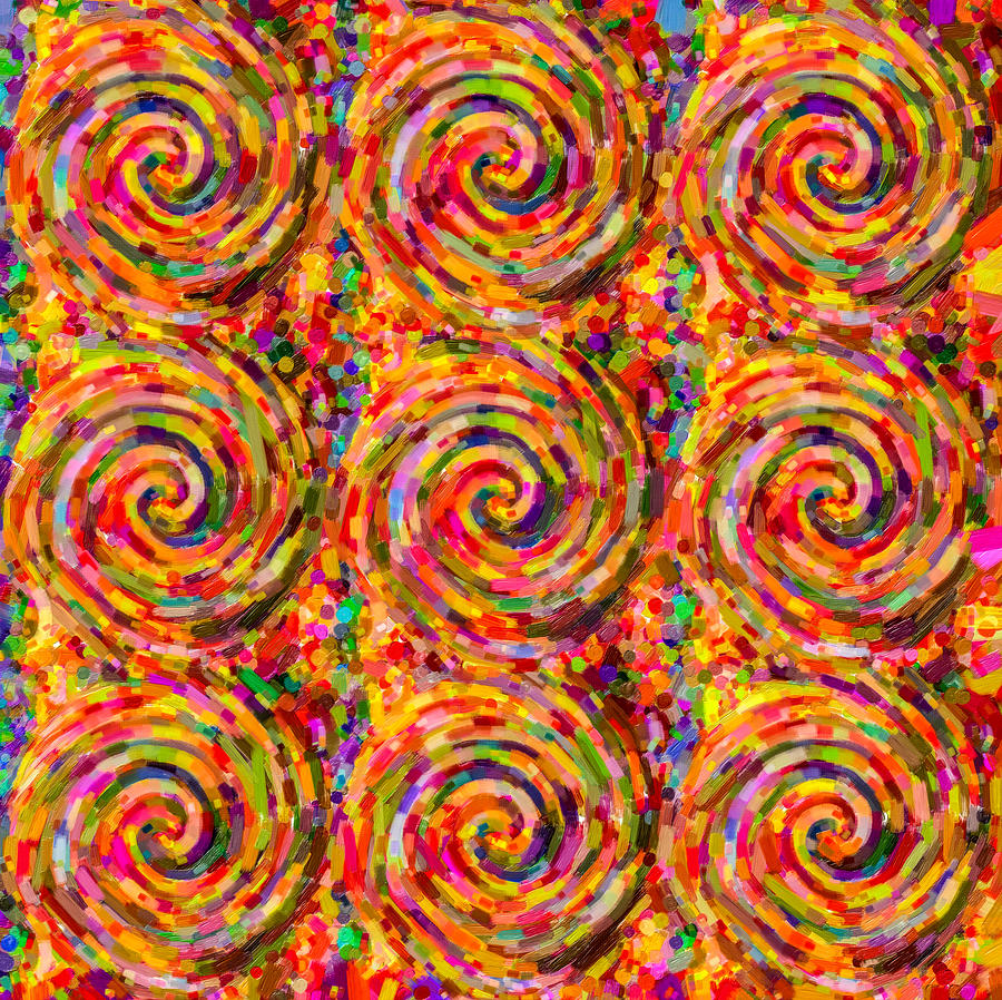 Vortex Abstract Background 5 Painting by Jeelan Clark | Fine Art America