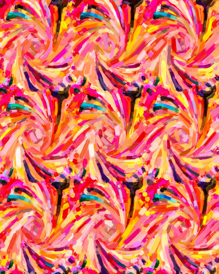 Vortex Abstract Background 7 Painting by Jeelan Clark - Fine Art America