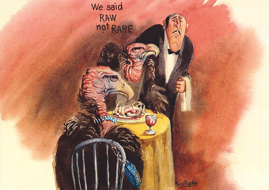 Vultures Lament Painting by Rose Rigden - Fine Art America